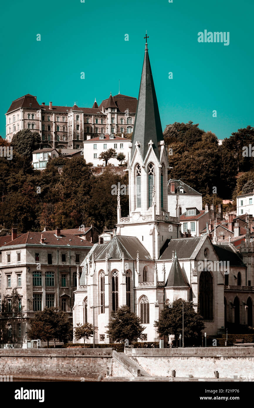 Lyon city landscape view, France, travel concept Stock Photo - Alamy