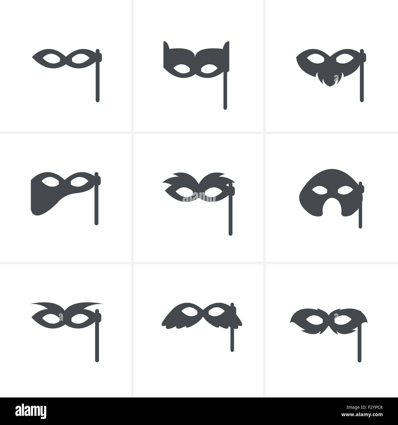 Festive masks Stock Vector Images - Alamy