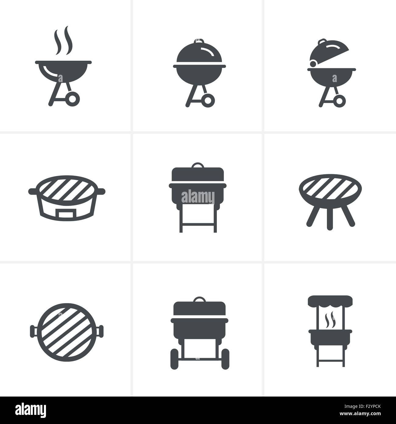 Grill icon hi-res stock photography and images - Alamy