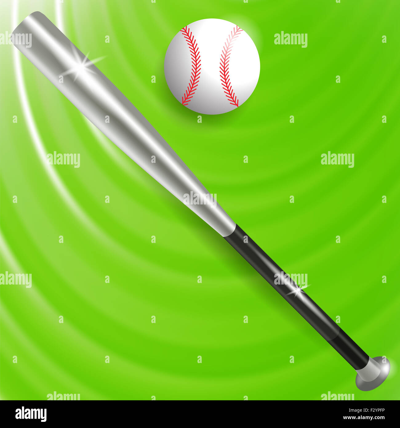 Baseball Bat and Ball Stock Photo - Alamy