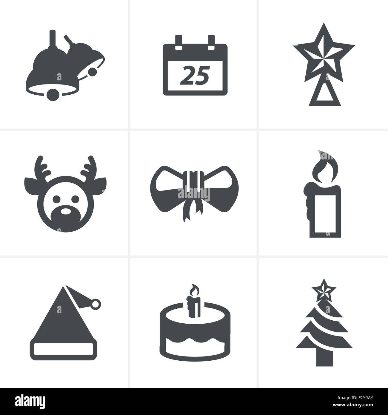 Icons set Christmas, Vector Design Stock Vector Image & Art - Alamy