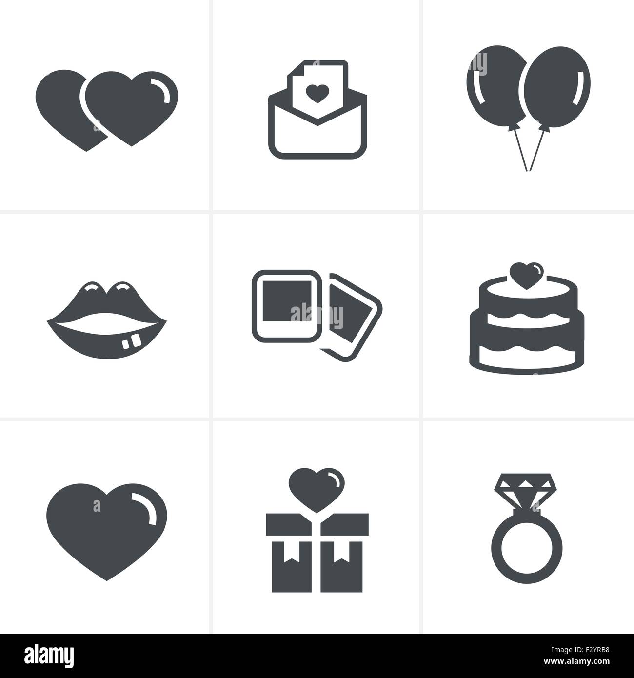 Wedding Icons Set, Vector Design Stock Vector Image & Art - Alamy