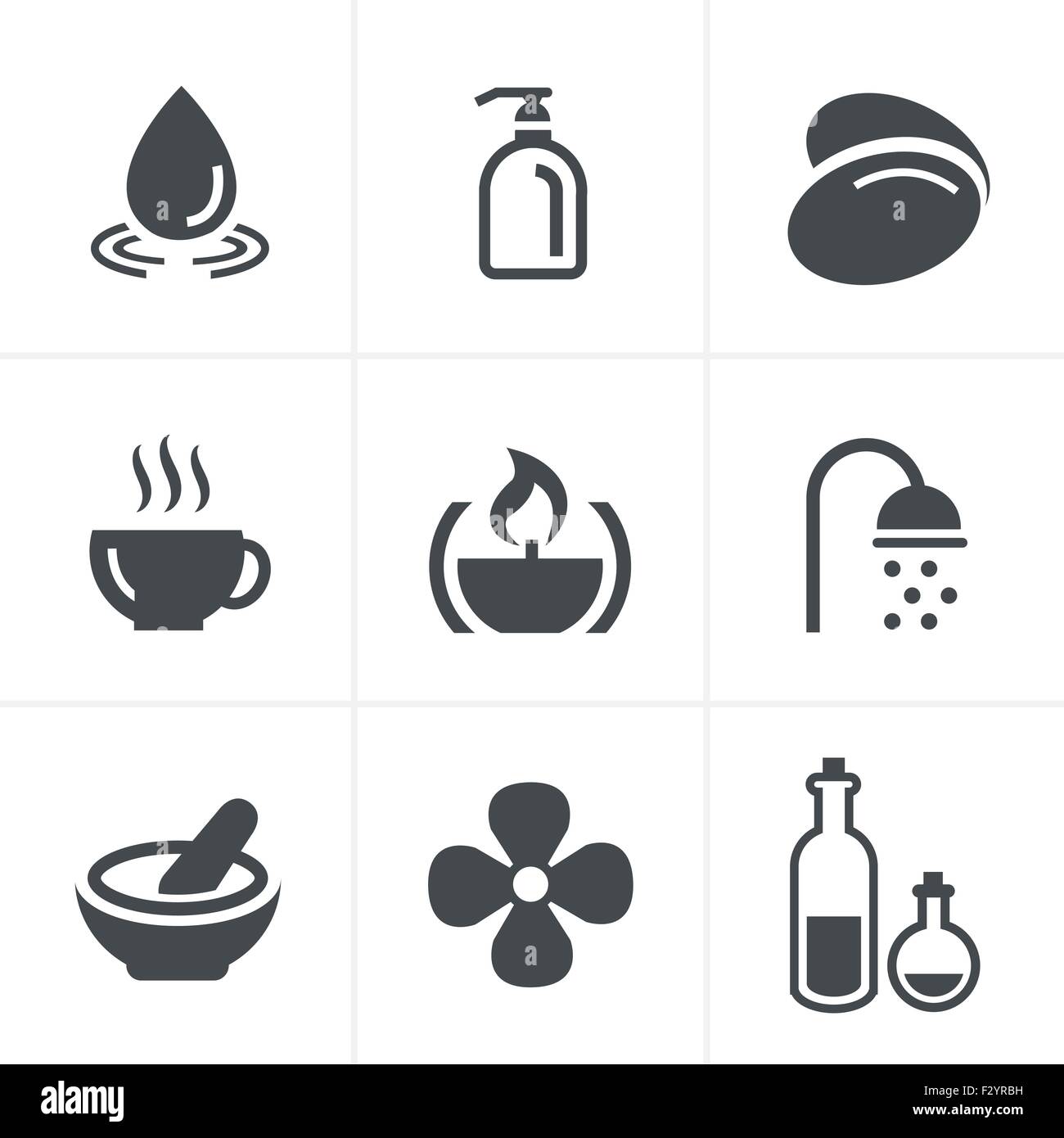 Spa Icons Set, Vector Design Stock Vector Image & Art - Alamy