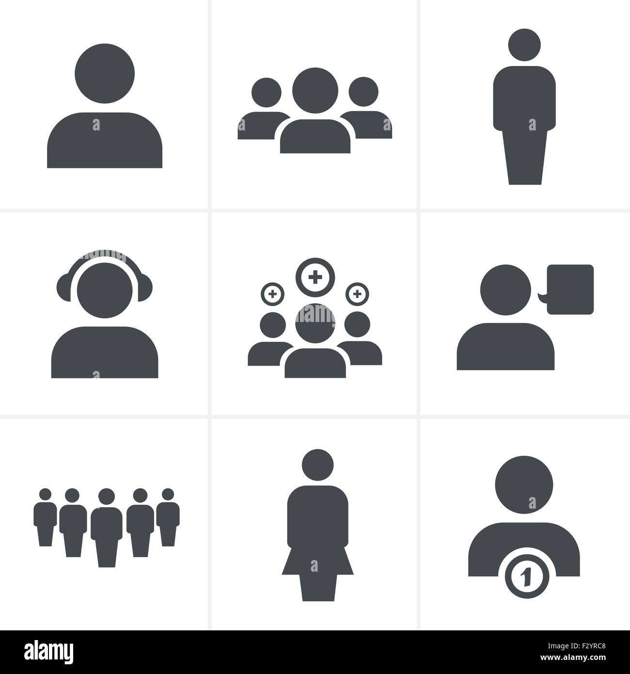 team icon set, Vector Design Stock Vector Image & Art - Alamy