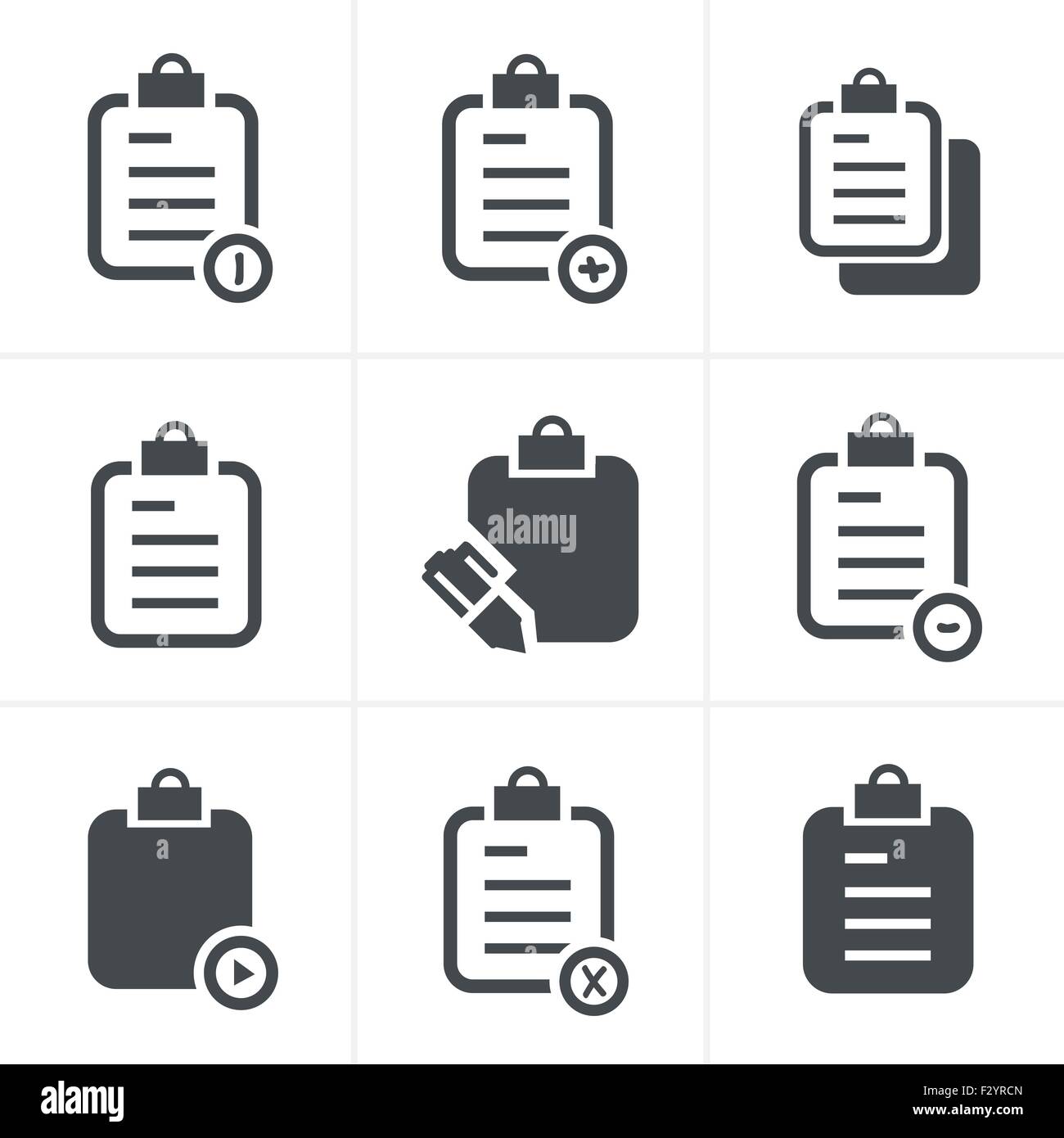 Isometric list check mark Stock Vector Images - Alamy