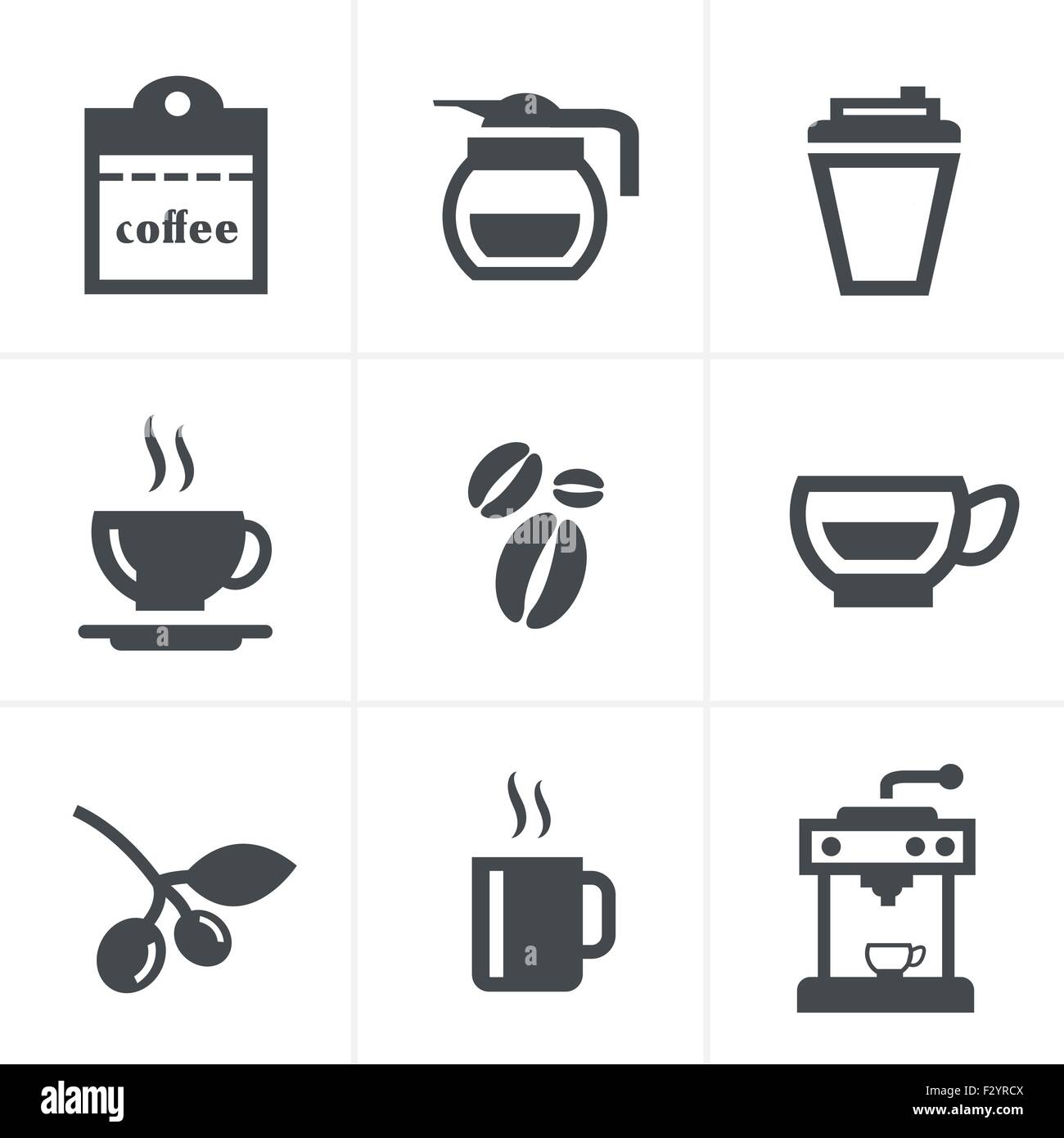 Coffee shop with computer Stock Vector Images - Alamy