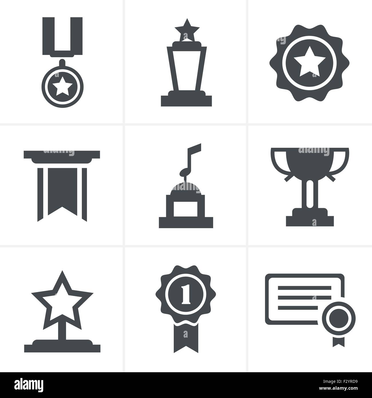 Music medal Stock Vector Images - Alamy