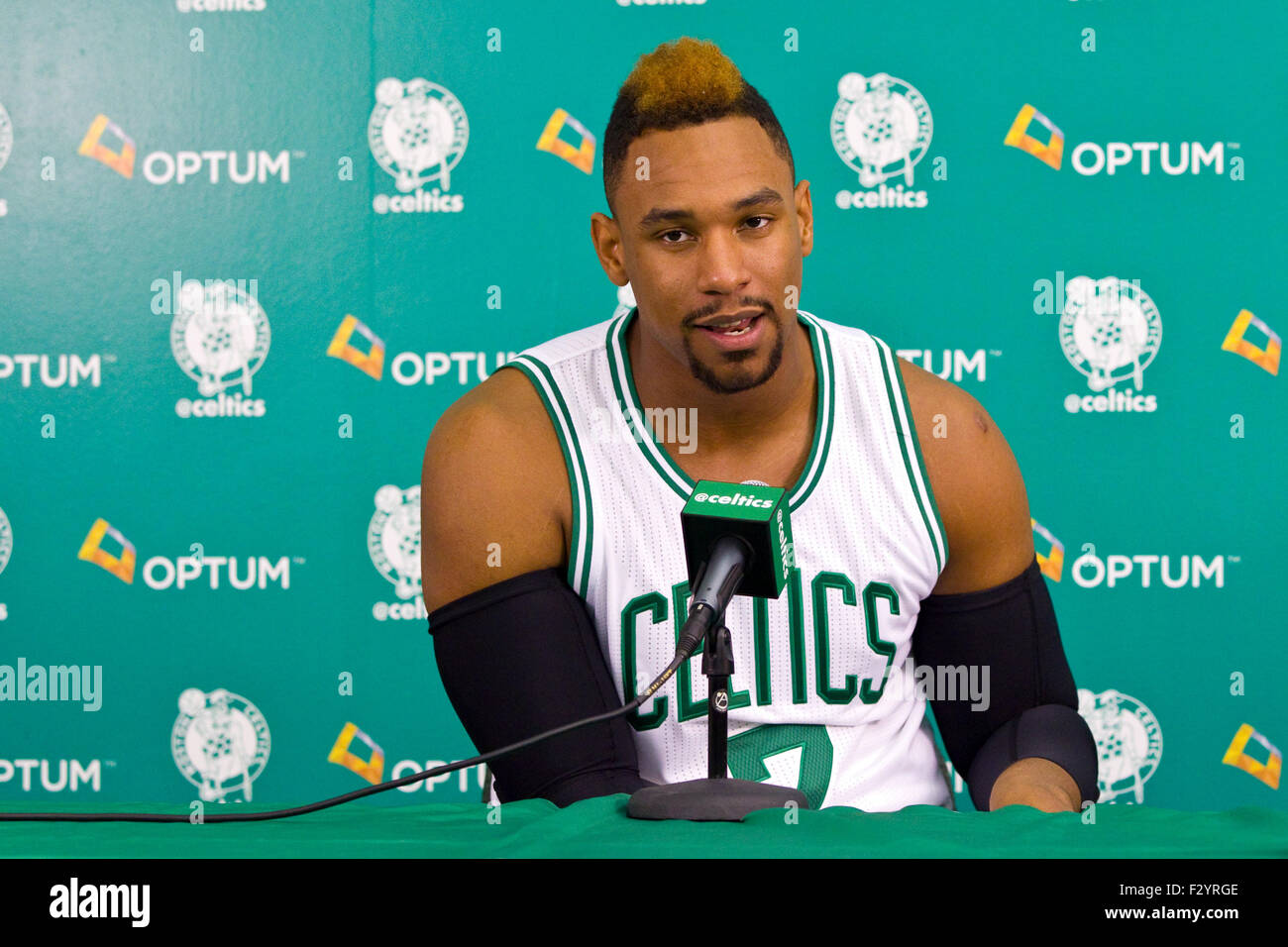 Boston celtics media day hi-res stock photography and images - Alamy