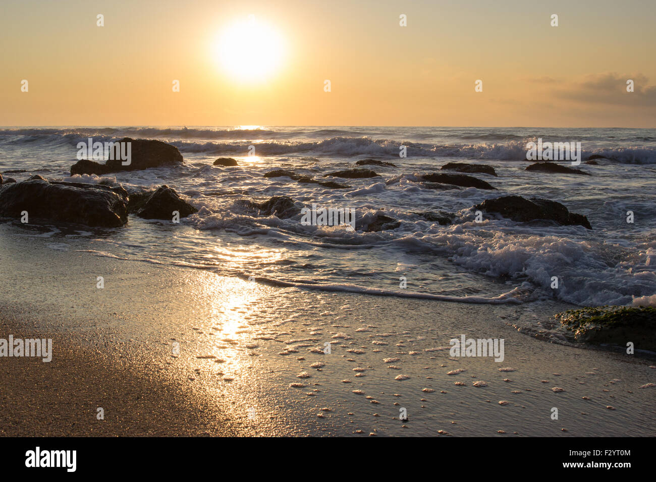 Sunrise in the middle of summer Stock Photo - Alamy