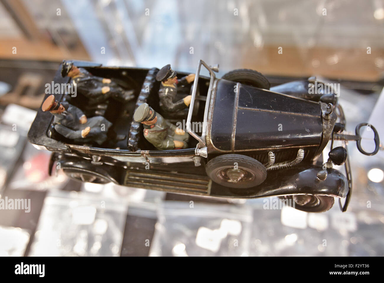A model Mercedes-Benz 770K staff car complete with Hitler figure at ...