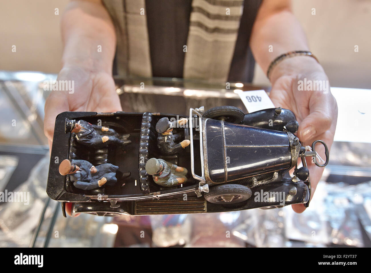 A model Mercedes-Benz 770K staff car complete with Hitler figure at ...