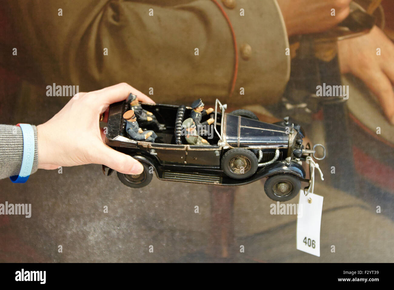A model Mercedes-Benz 770K staff car complete with Hitler figure at ...