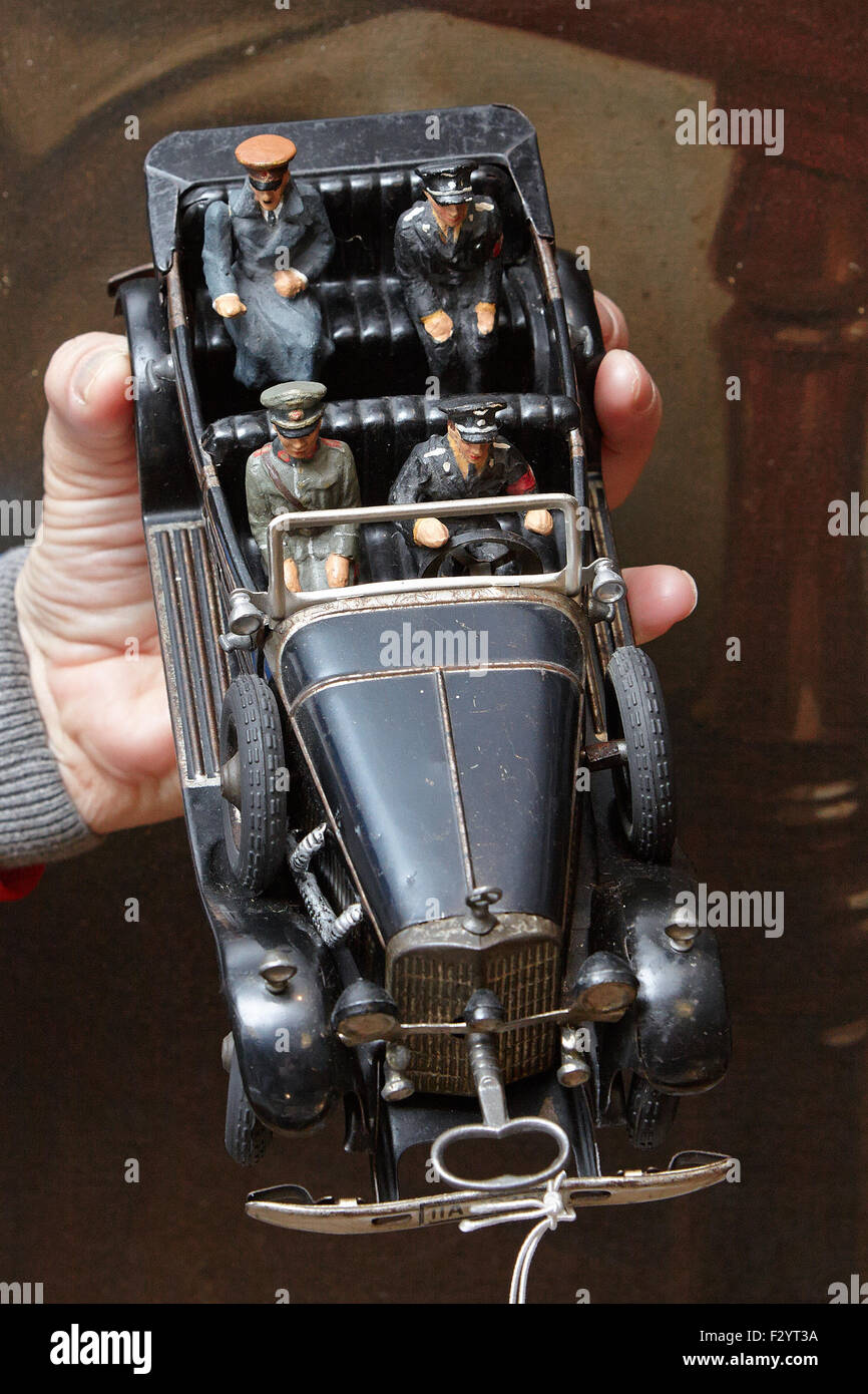 A model Mercedes-Benz 770K staff car complete with Hitler figure at ...