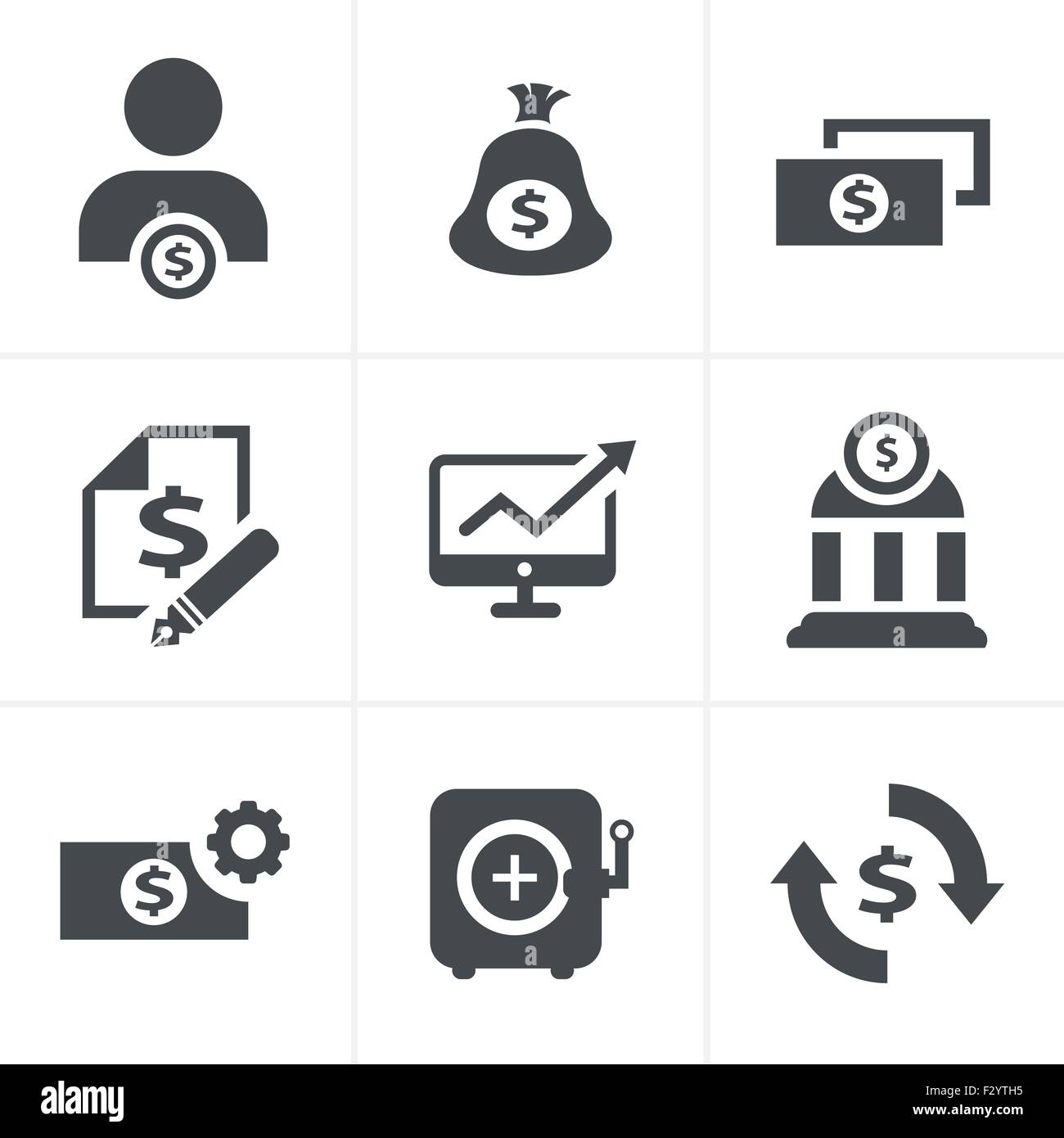 Finance icon set,vector Stock Vector Image & Art - Alamy