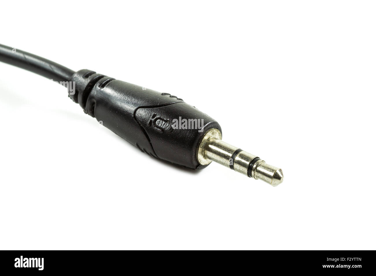 Microphone cable on white background Stock Photo - Alamy
