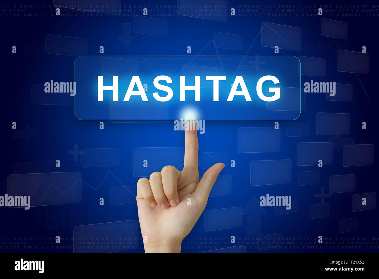 Hashtag button hi-res stock photography and images - Alamy
