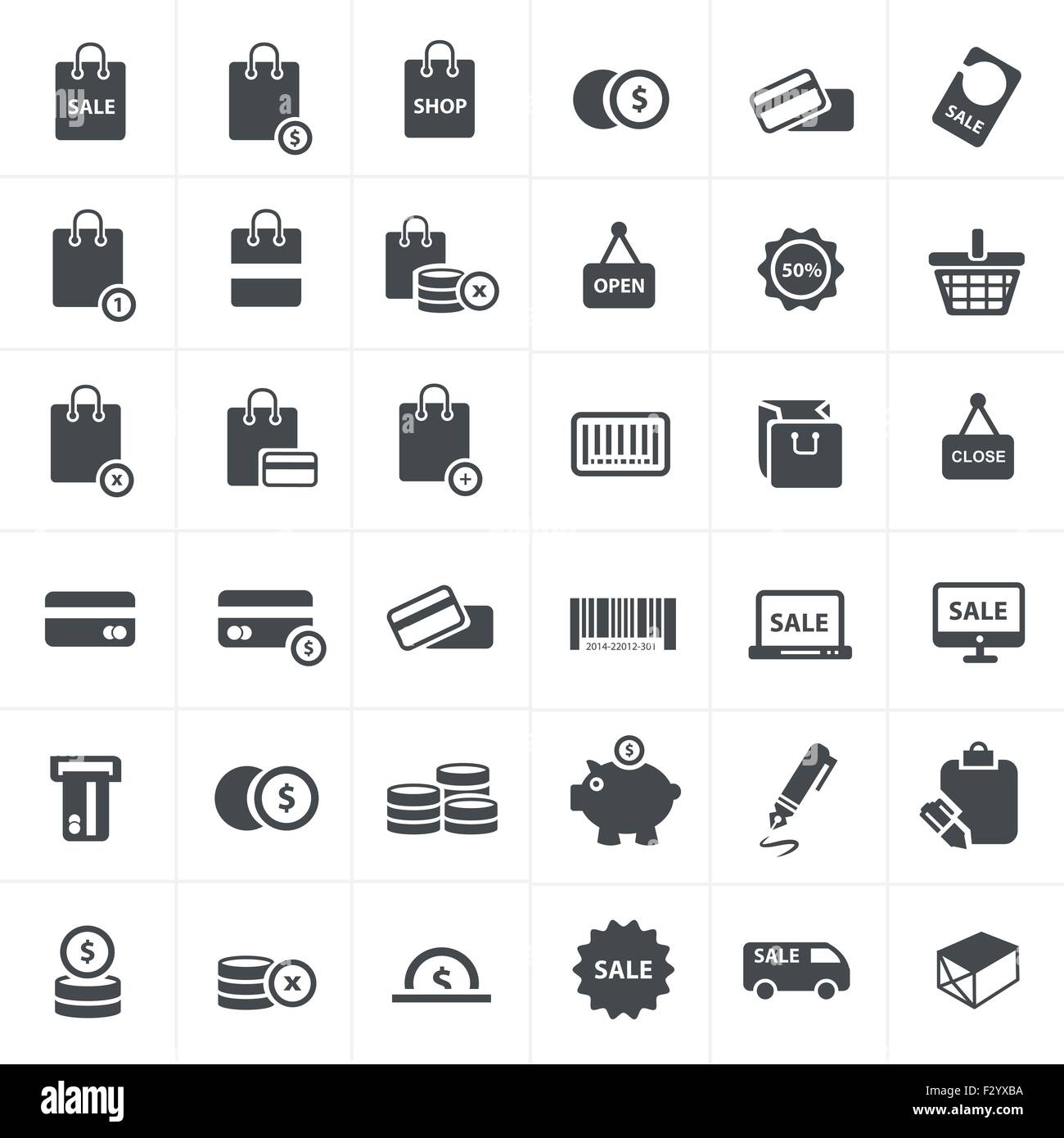 hopping icons Vector Set Stock Vector Image & Art - Alamy