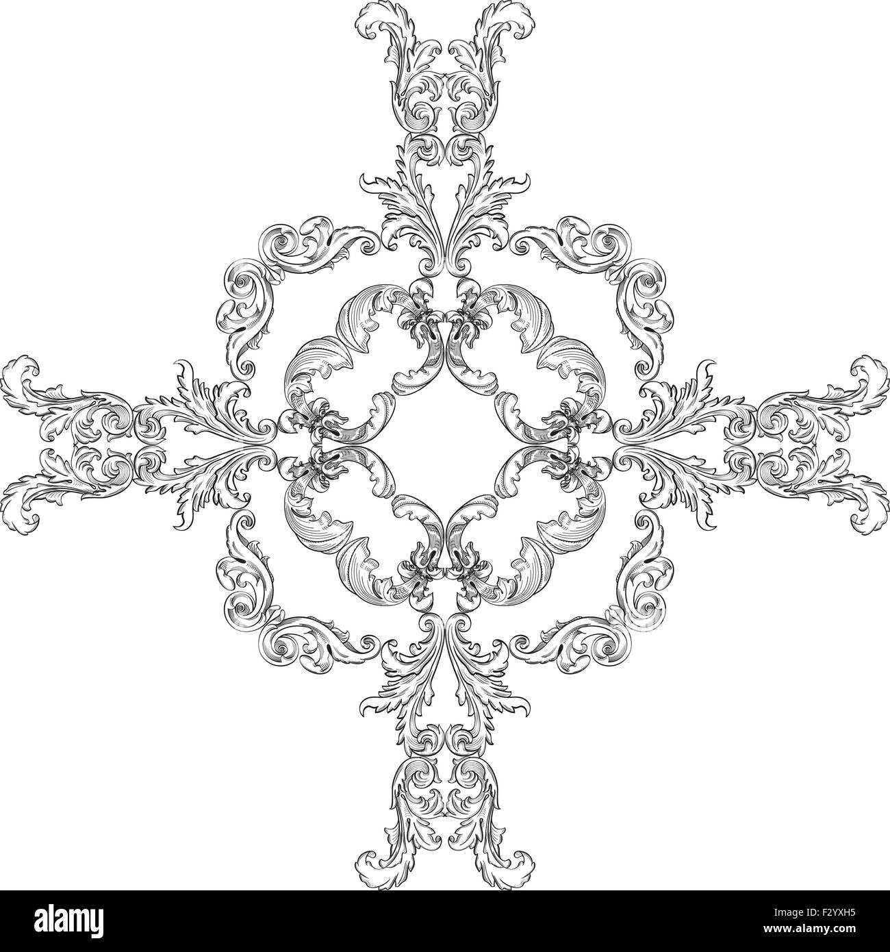 Rosette pattern hi-res stock photography and images - Alamy