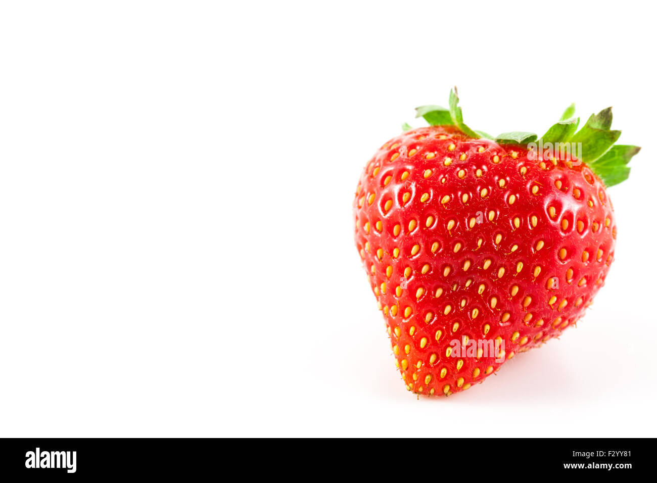 Directly from my vegetable garden, a real strawberry: no plastic Stock ...