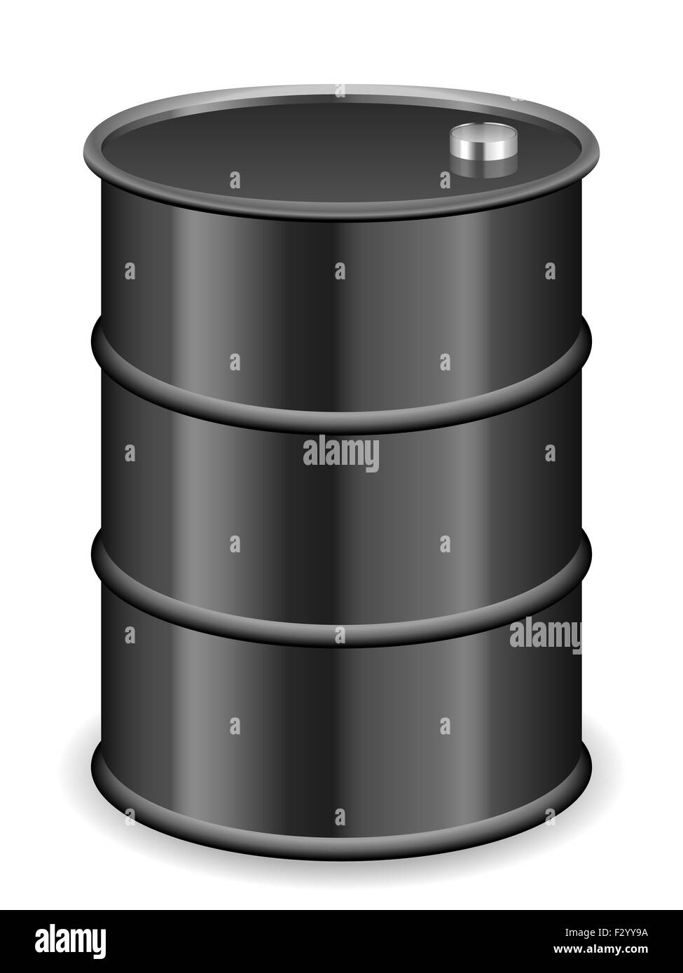 Oil barrel on a white background Stock Photo - Alamy