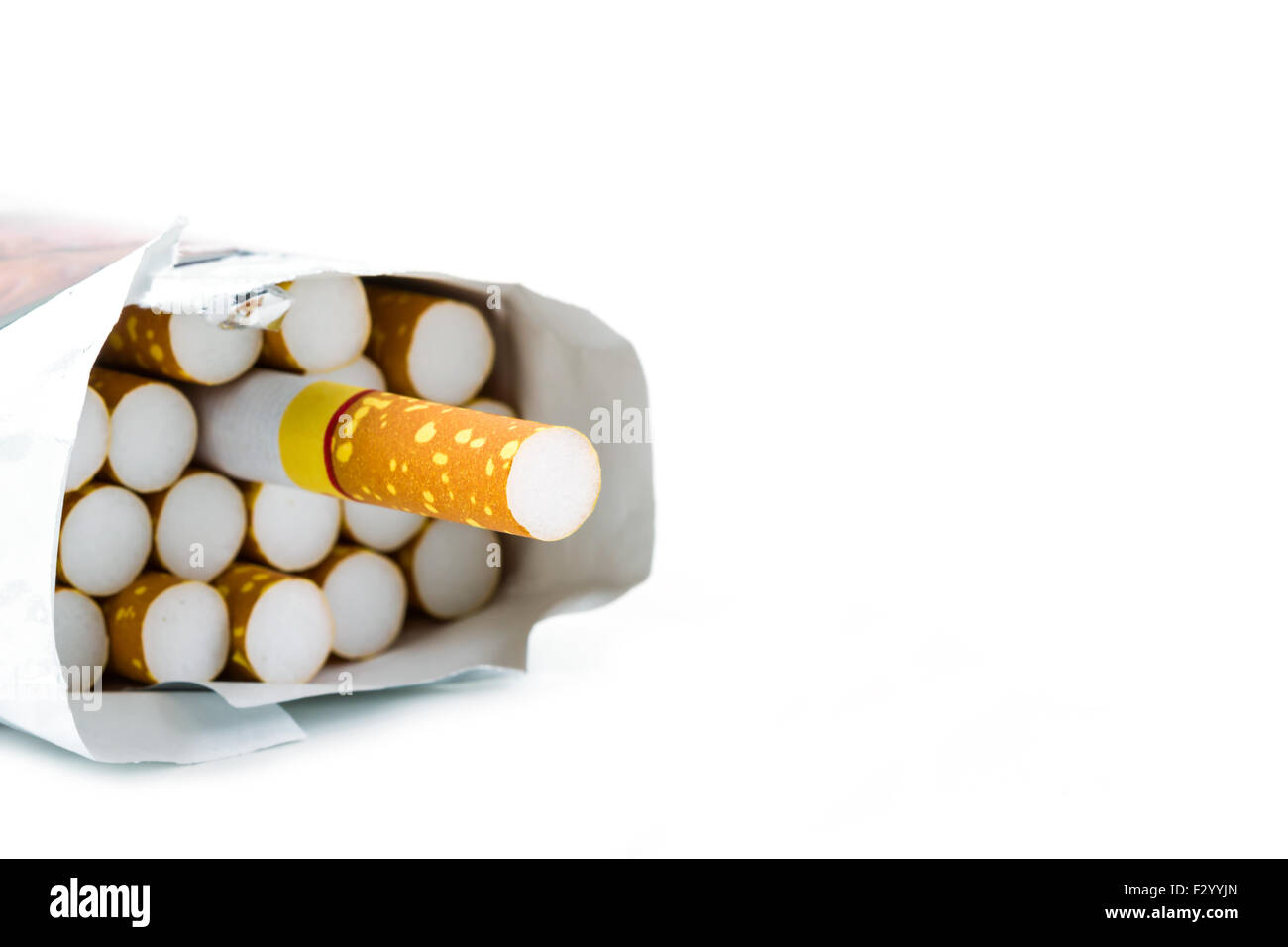 Cigarette isolated on a white background Stock Photo - Alamy