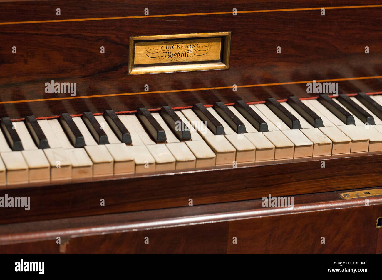 Antique J. Chickering piano, circa 1800s - USA Stock Photo - Alamy