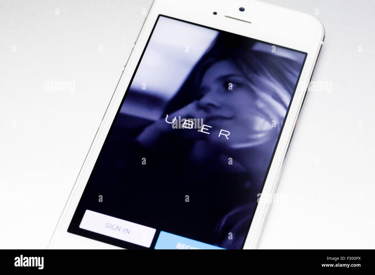 UBER app on iPhone screen - USA Stock Photo - Alamy