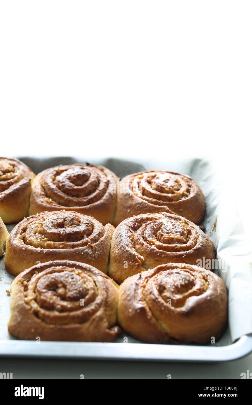 Kanelbullar, swedish cinnamon rolls Stock Photo - Alamy