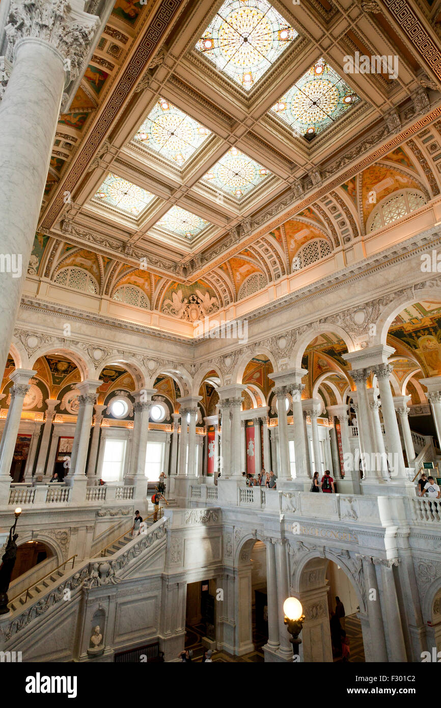 Library of congress thomas jefferson building interior hi-res stock ...