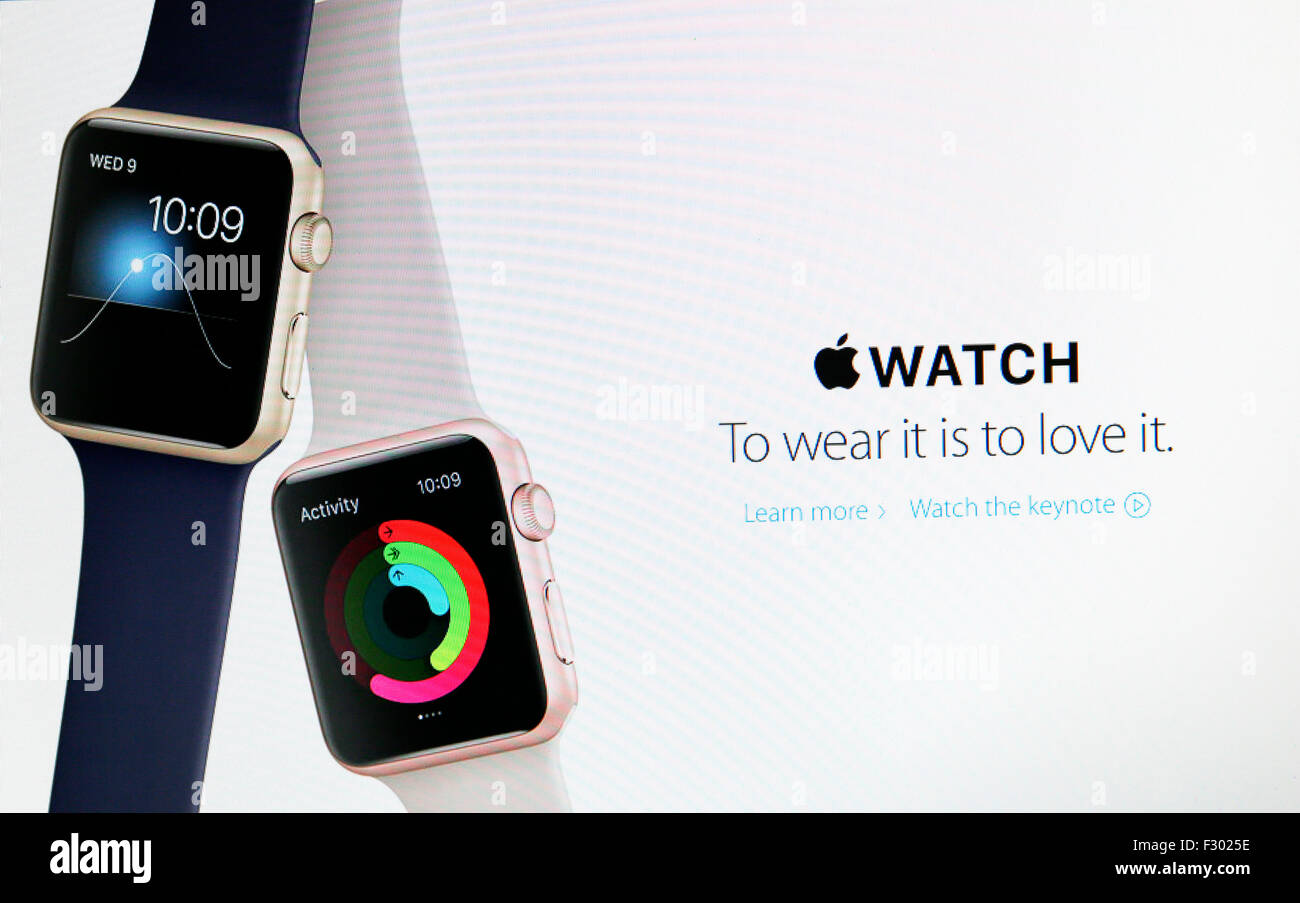 Apple watch wrist hi-res stock photography and images - Alamy