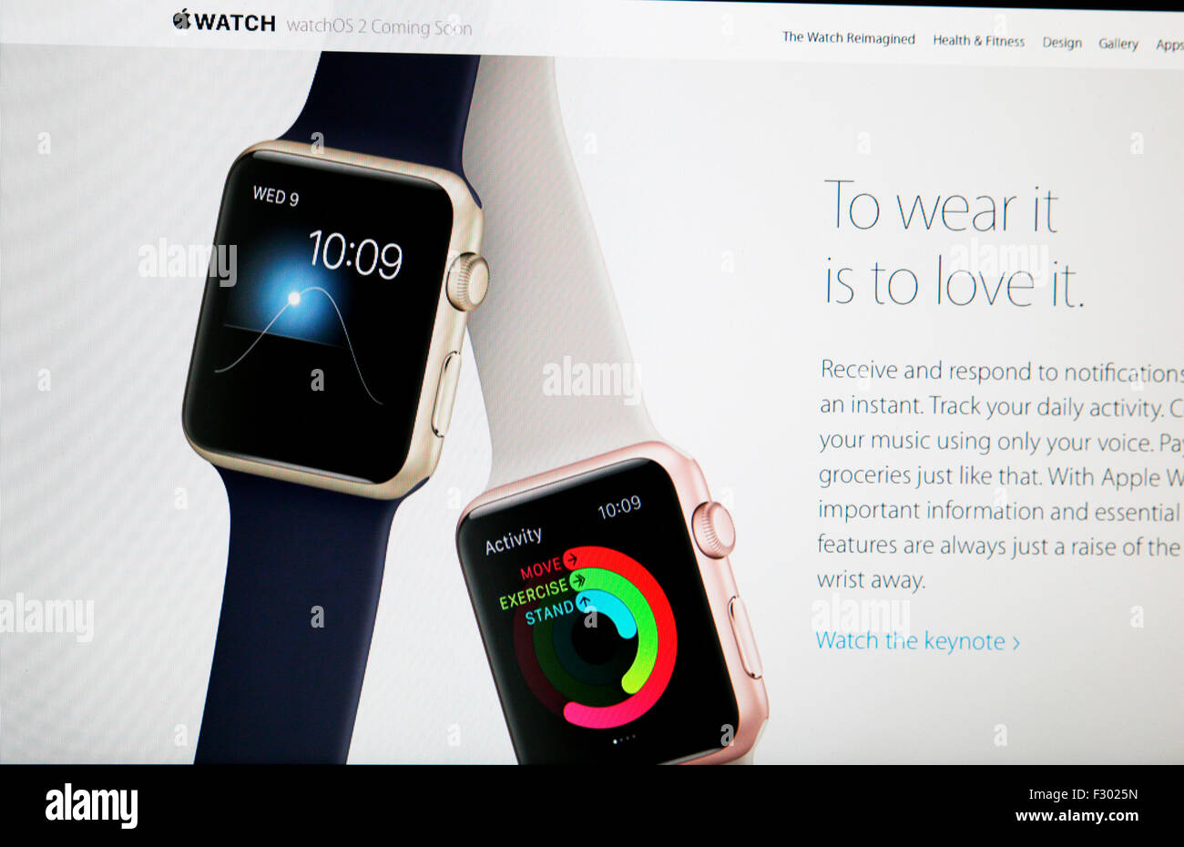 Apple watch wrist hi-res stock photography and images - Alamy