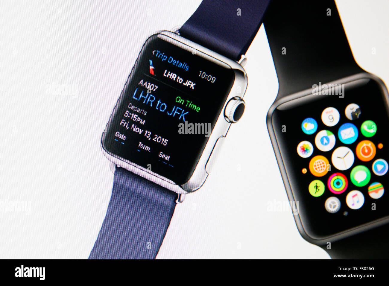 Apple watch wrist hi-res stock photography and images - Alamy