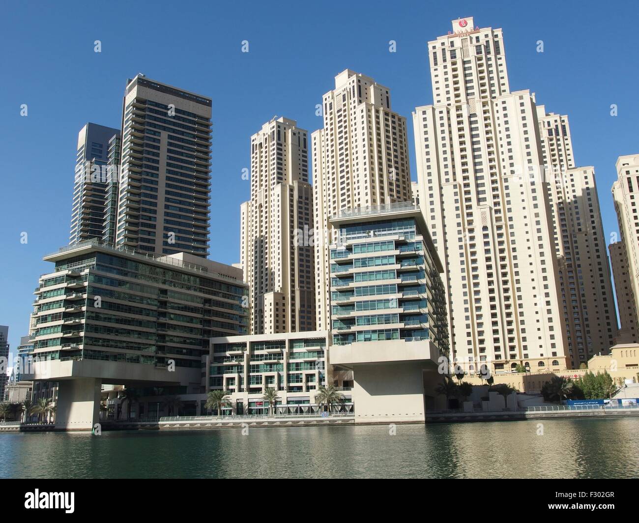 Marina waterfront developments in Dubai, United Arab Emirates Stock ...