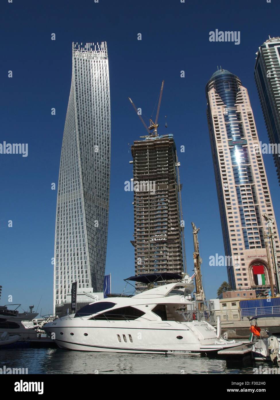 Marina waterfront developments in Dubai, United Arab Emirates Stock ...
