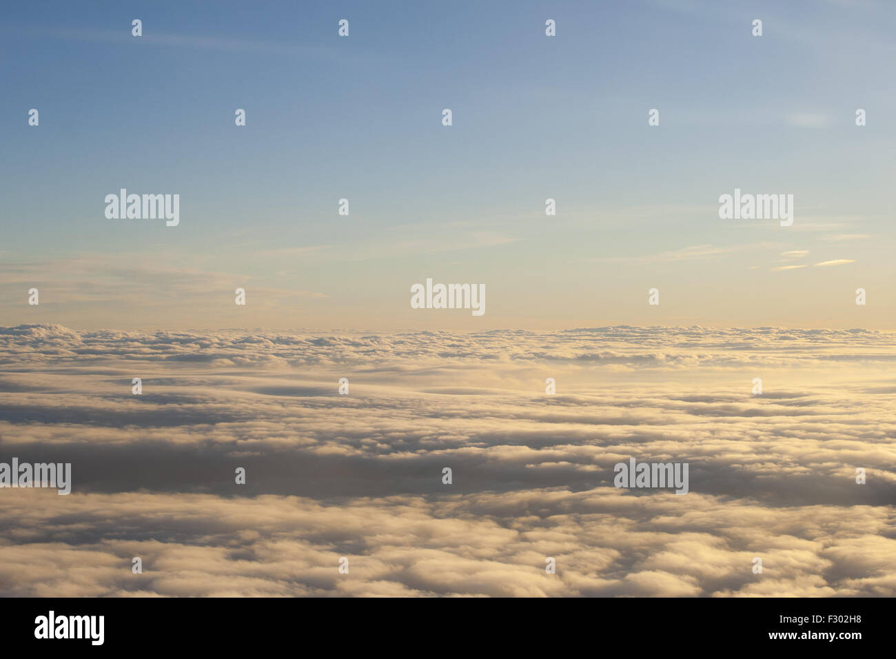 high above the clouds peaceful scene Stock Photo - Alamy