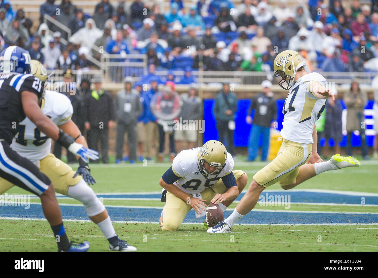 Durham, NC, USA. 26th Sep, 2015. Georgia Tech Yellow Jackets place ...