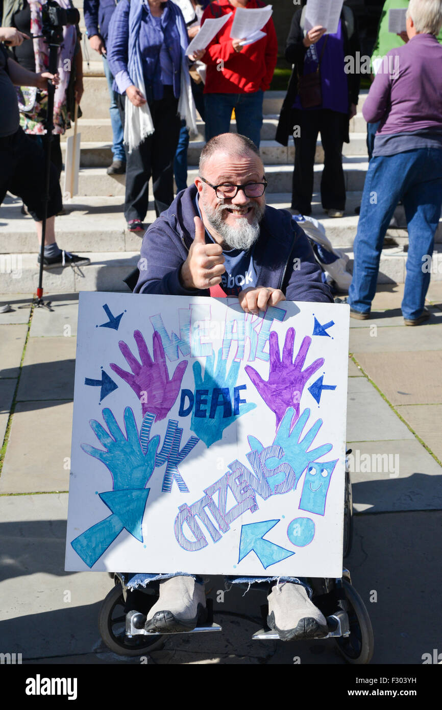 Access to Work disability benefits protest Parliament Westminster 2015 ...