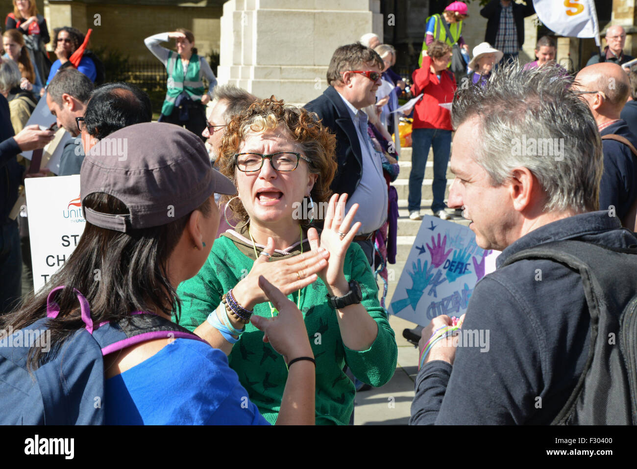 Disability protest hi-res stock photography and images - Alamy
