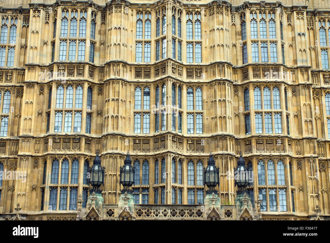 Facade of the Houses of Parliament in London Stock Photo - Alamy