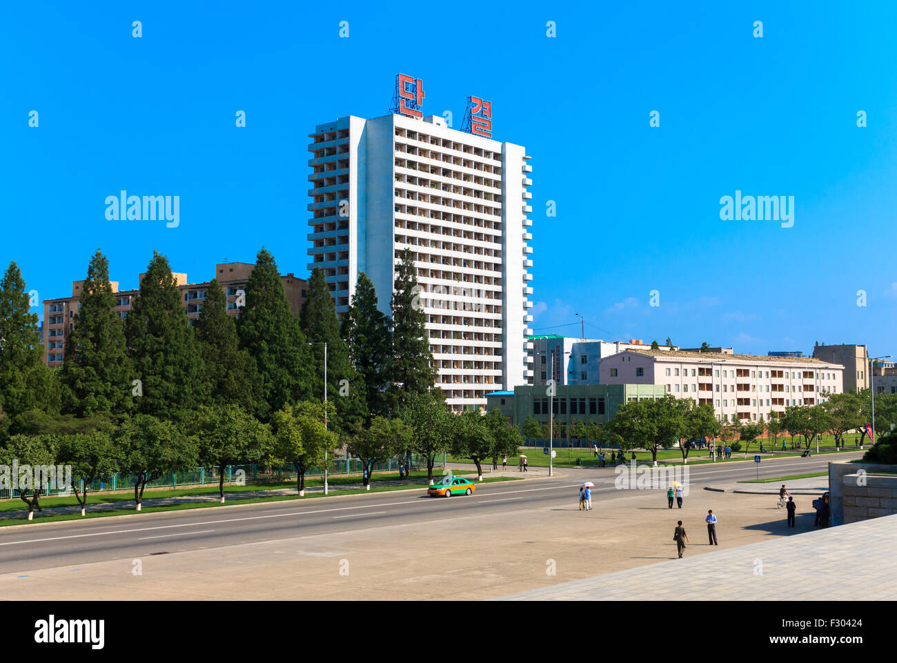 The house on the street of Pyongyang, North Korea Stock Photo - Alamy