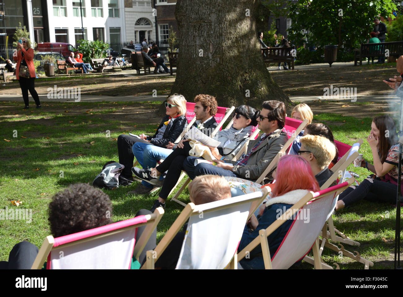 Soho Square, London, UK. 26th September 2015. Inflatable teapot in Soho ...