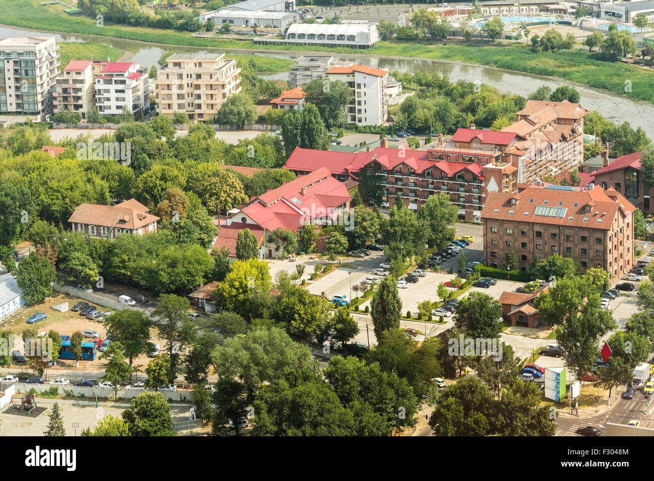 Aerial View Of Bucharest City Skyline Stock Photo - Alamy