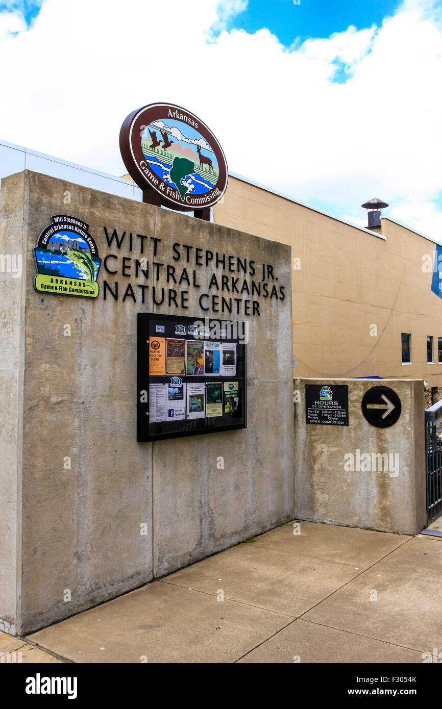 Witt Stephens Jr Central Arkansas Nature center wall sign in Little ...