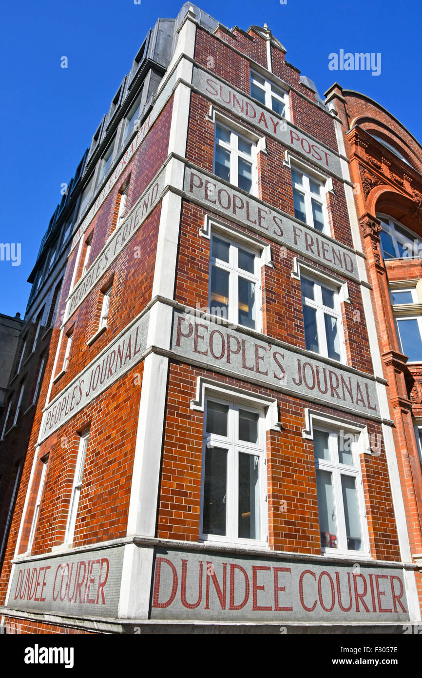 Fleet Street City of London famous old publication names set in mosaic ...