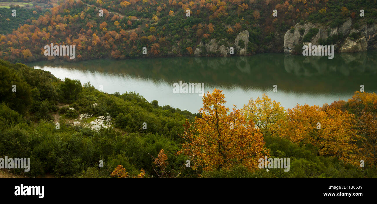 Colors of autumn, in Greek nature Stock Photo - Alamy