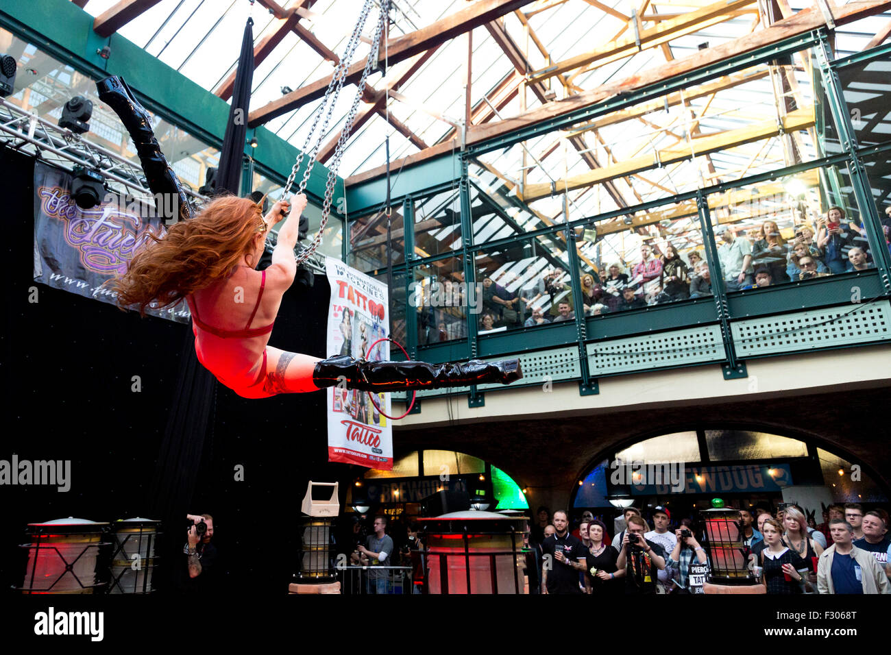 London, UK. 25th Sep, 2015. Katrina Lilwall of the Fuel Girls ...
