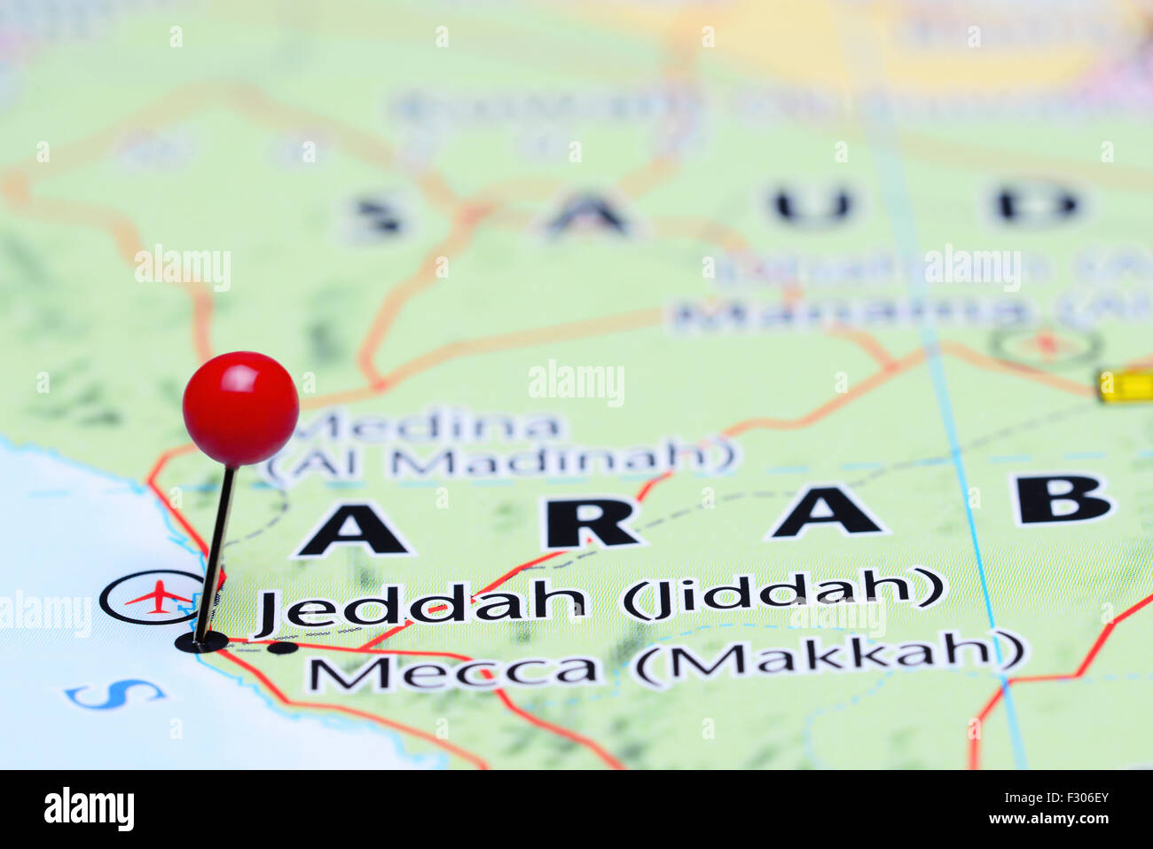 Jeddah map hi-res stock photography and images - Alamy