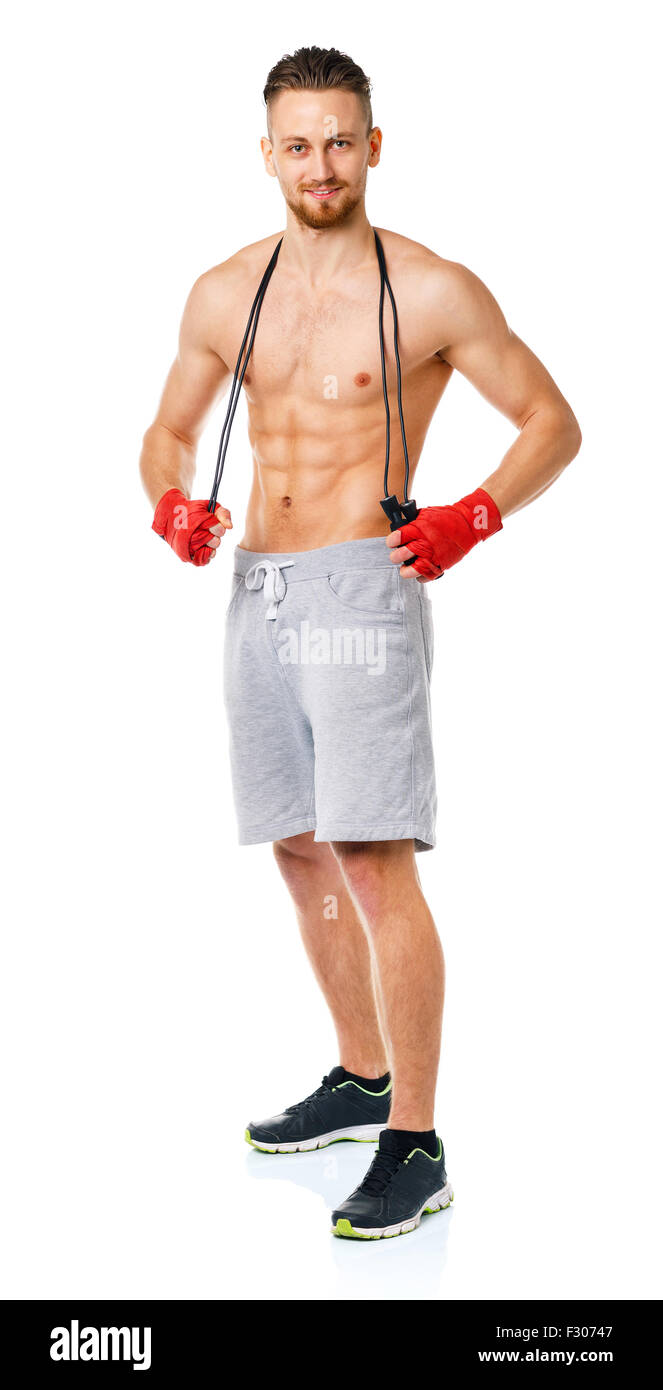Handsome attractive young male athlete Cut Out Stock Images & Pictures ...