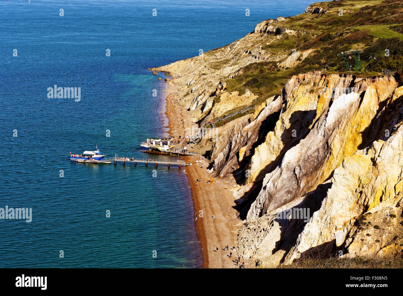 The most famous landmark of the Isle of Wight – three chalk stacks ...