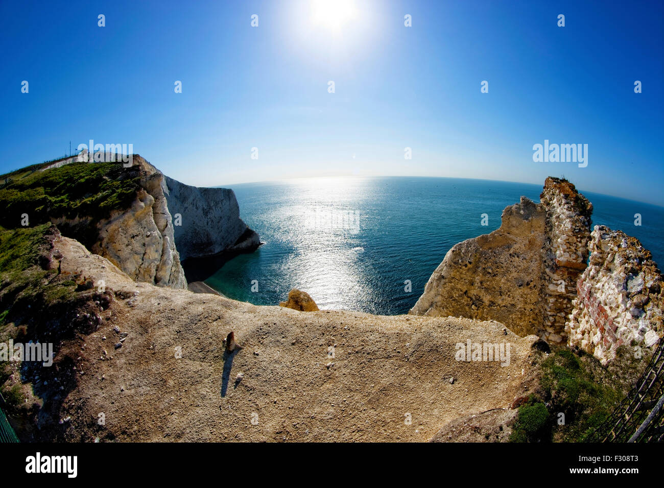 The most famous landmark of the Isle of Wight – three chalk stacks ...